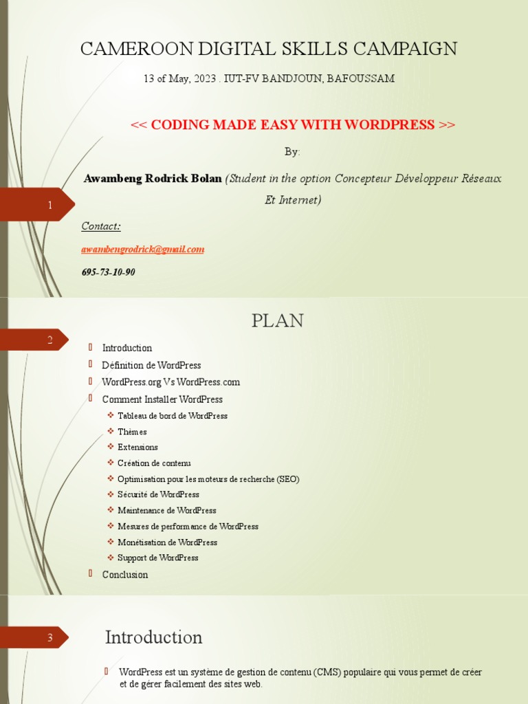 Presentation1 WordPress | PDF | WordPress | Internet