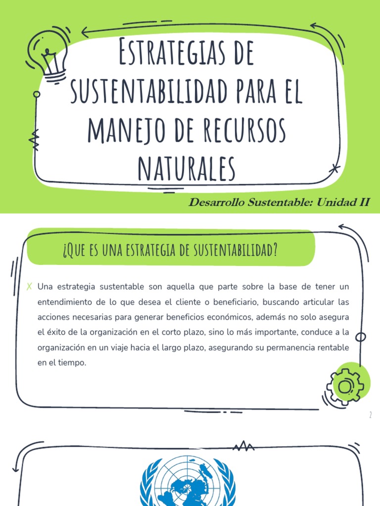 Estrategias De Sustentabilidad Para El Manejo De Recursos Naturales