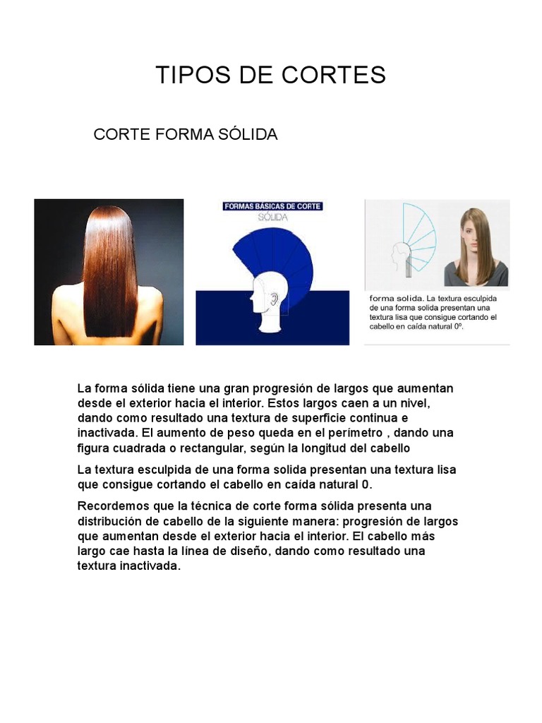 Tipos de Cortes de Cabello: Sólido y Más | PDF | Hogar, jardinería y ...