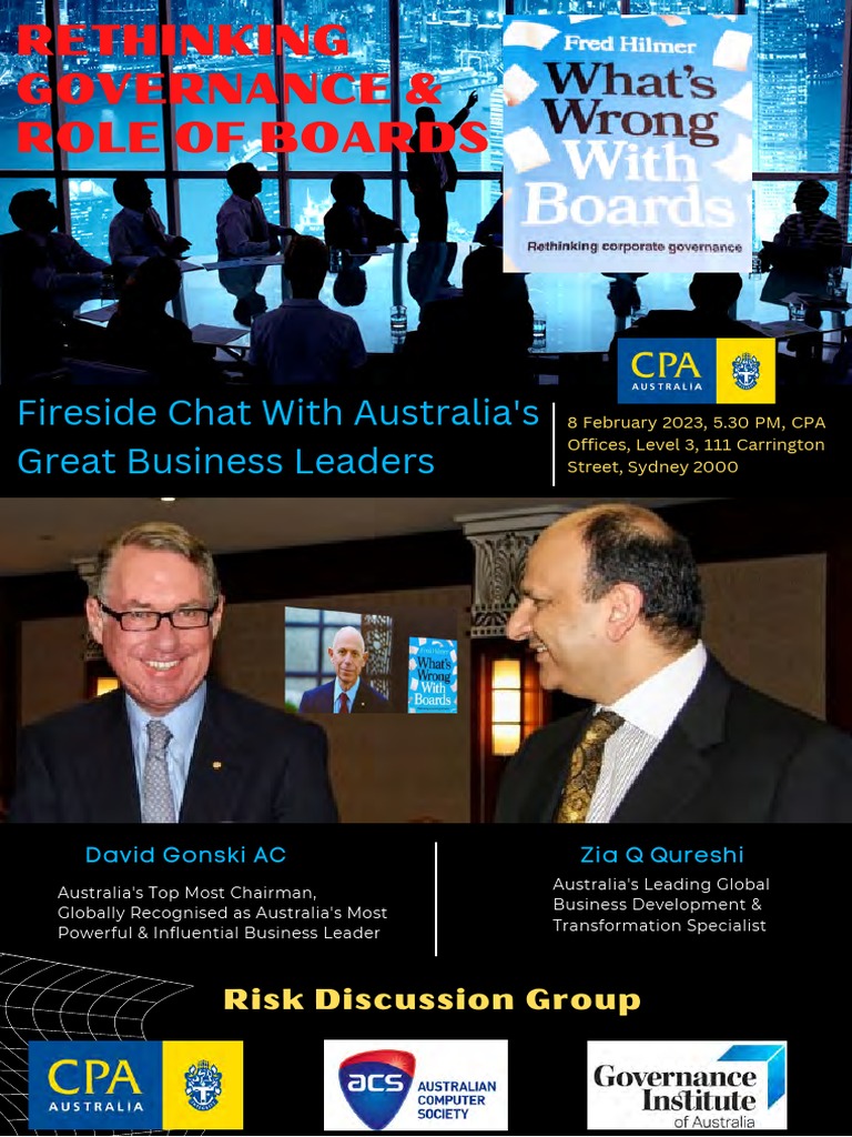CPA Risk DG David Gonski & Zia Qureshi Catalyst Managerial Group | PDF ...