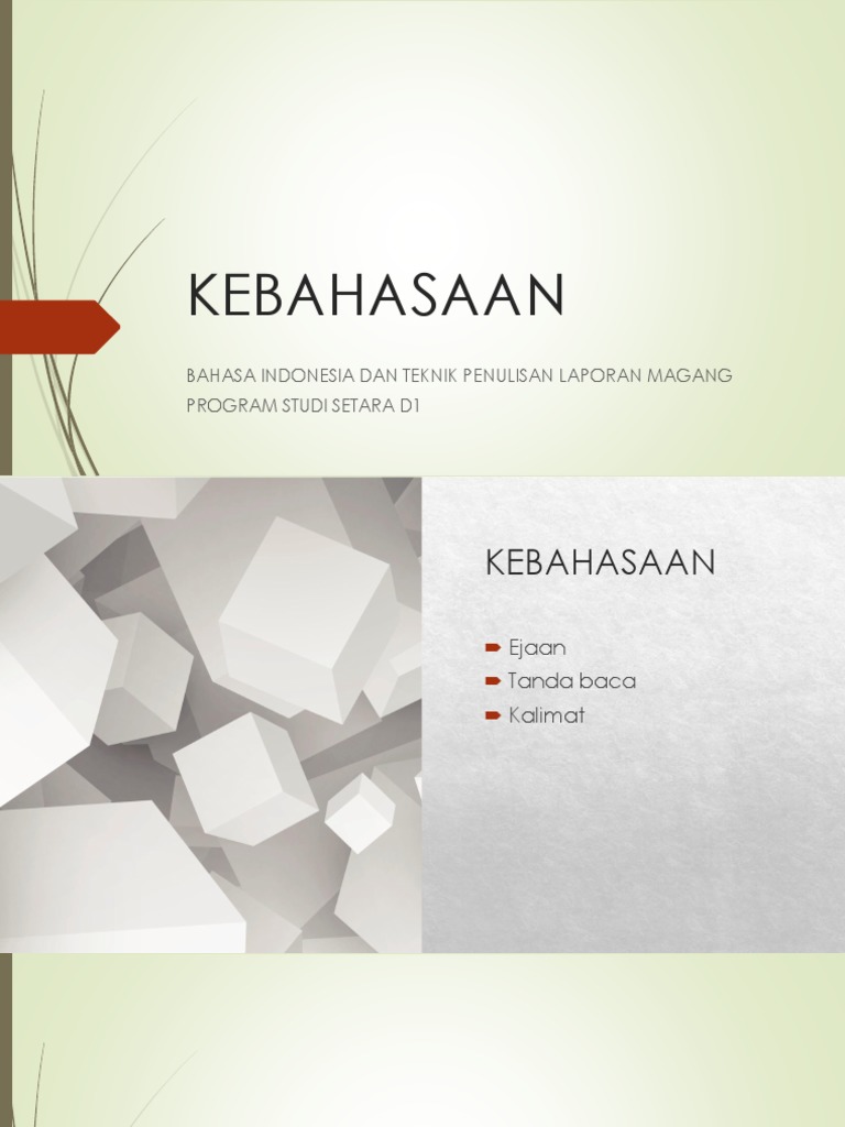 Kebahasaan - D1 2023 | PDF | Kajian Bahasa Asing