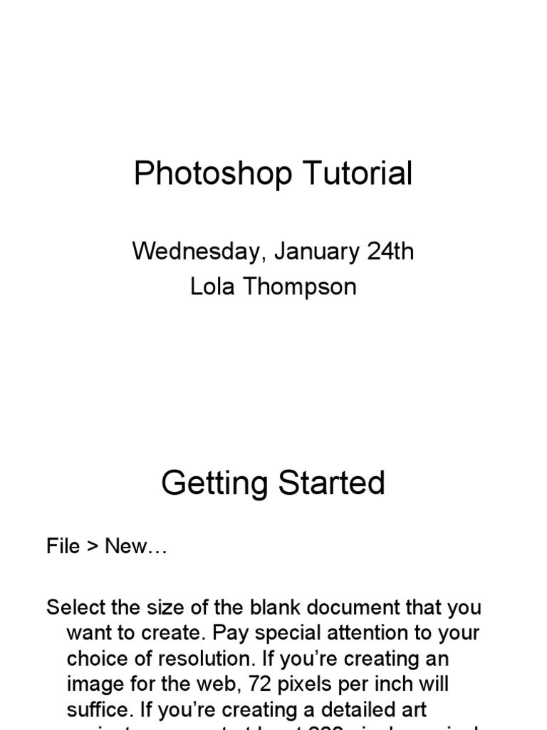 photoshop_tutorial | PDF