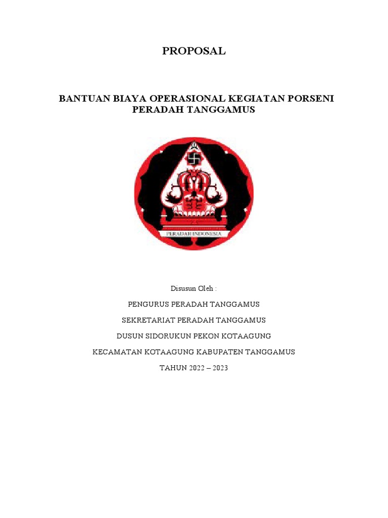 PROPOSAL PERADAH TTD | PDF