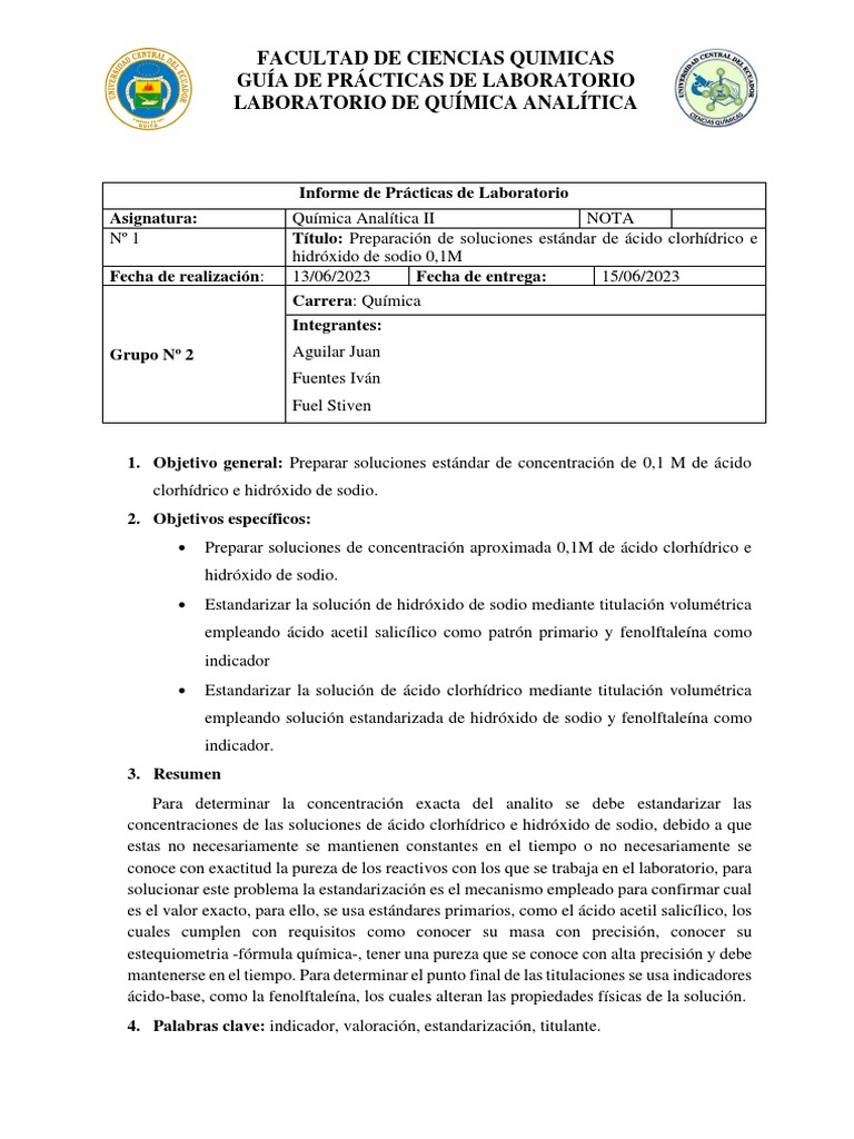 Práctica Número 1. Grupo 2 | PDF | Ciencia y matemáticas