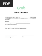 Authorization Letter For Grab Driver - Template | PDF | Business | Law