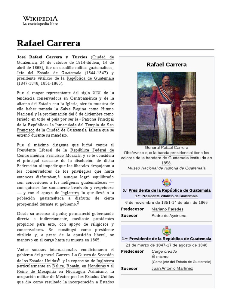 Rafael Carrera | PDF