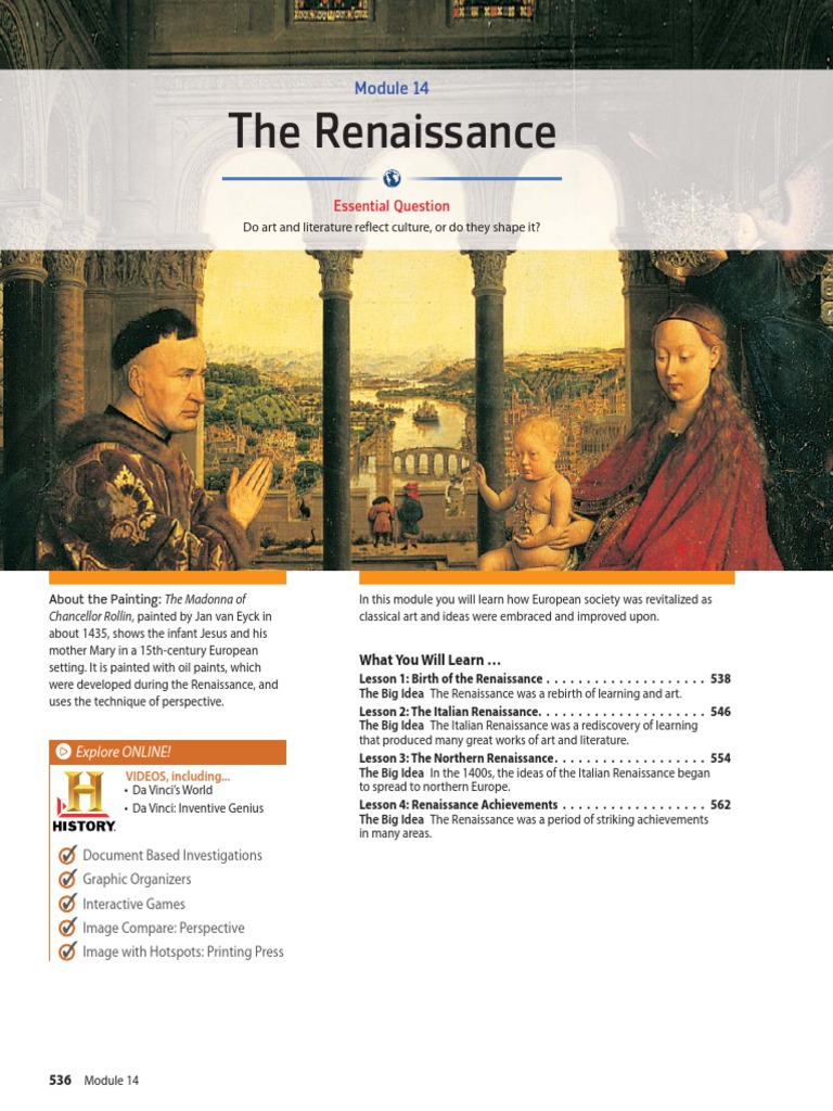 Module 14 Student Edition History | PDF | Renaissance | Michelangelo