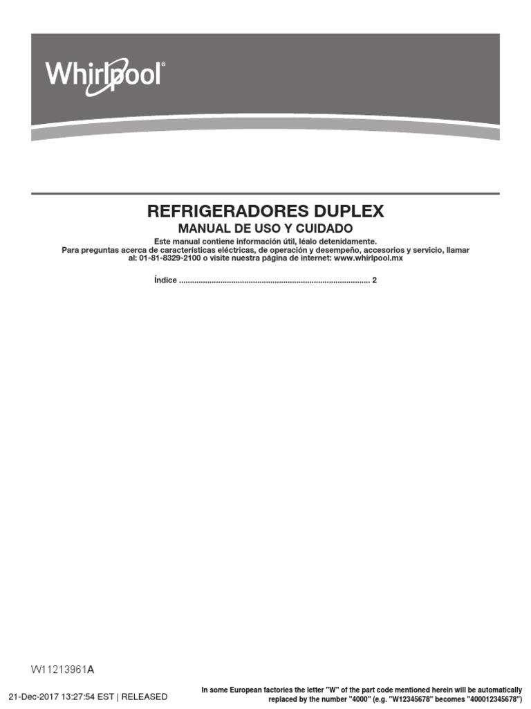 WD2620S Manual de Uso y Cuidado | PDF | Tornillo | Ingenieria Eléctrica