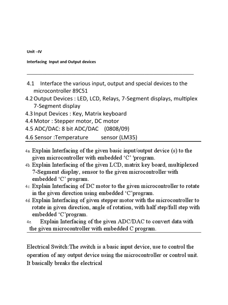IO Interfacing | PDF
