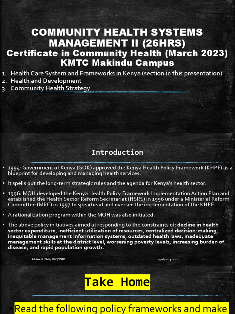 Community Health Systems Management Ii | PDF | Health Care | World ...