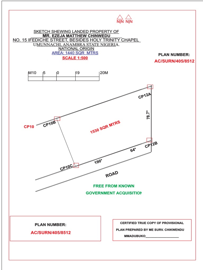Survey Plan For Nigeria | PDF