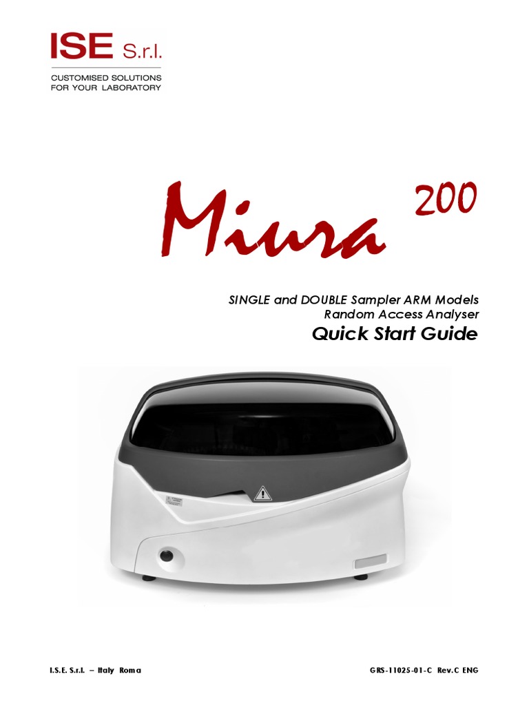 GRS-11025-01-C, Miura 200 SA&DA Quick Start Guide | PDF