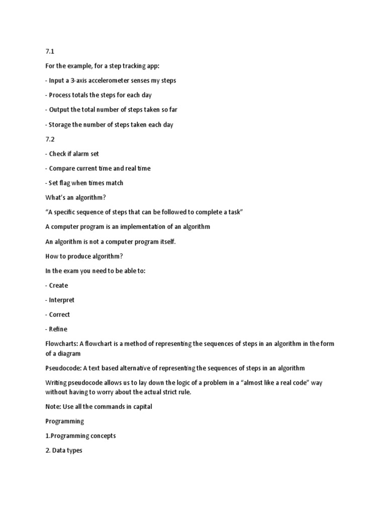 Computer Science Unit 7 | PDF | Computer Data Storage | Central Processing Unit