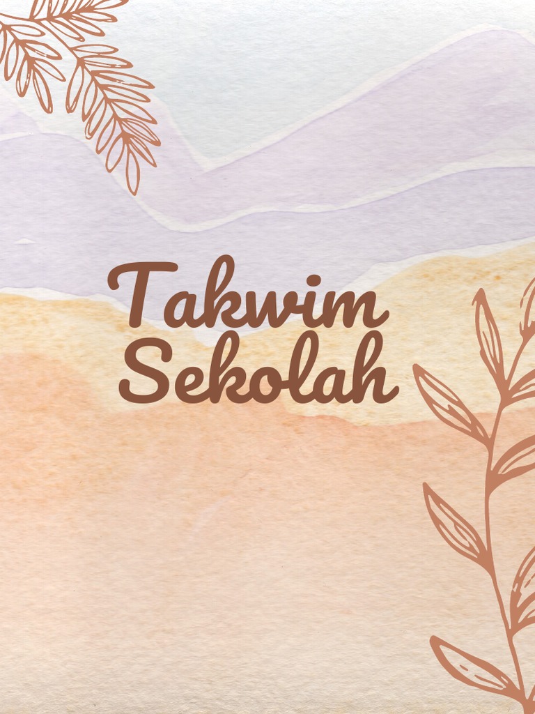 cover takwim sekolah | PDF