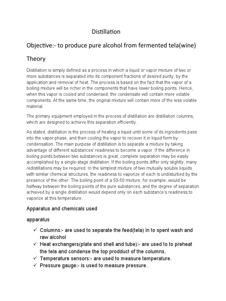 Distillation | PDF