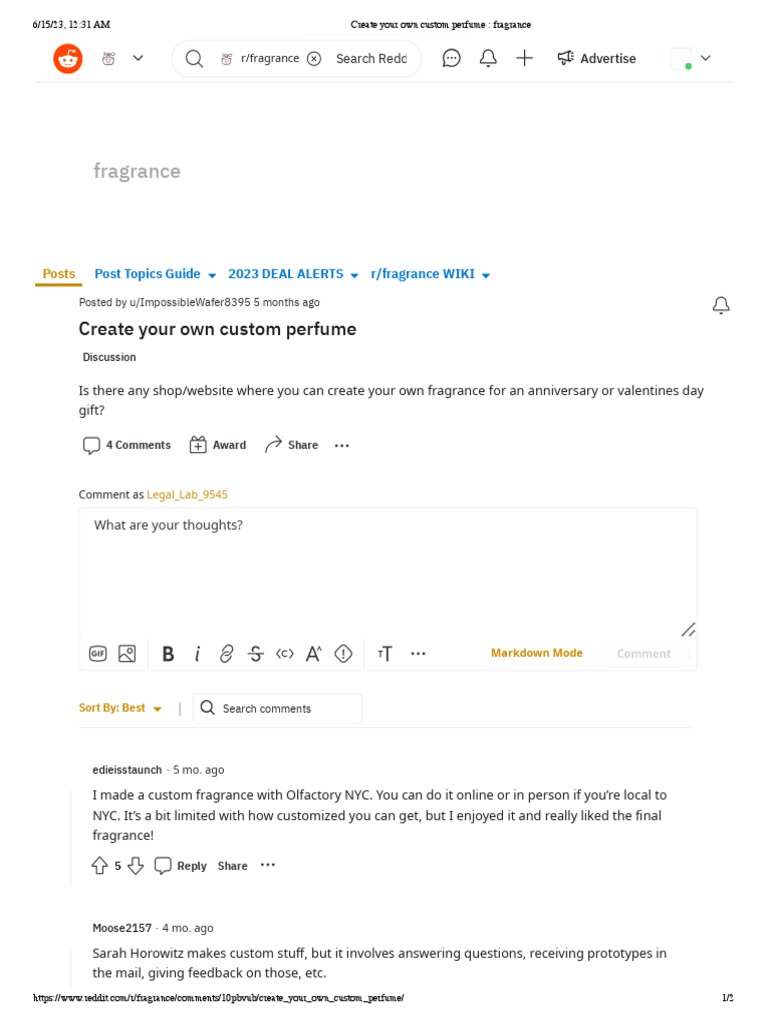 Create Your Own Custom Perfume - Fragrance | PDF | Perfume | Cosmetics