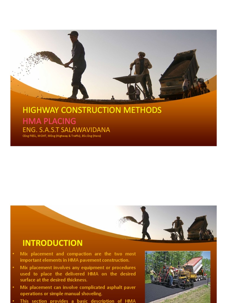 HMA Placement in Highway Construction | PDF | Road Surface ...