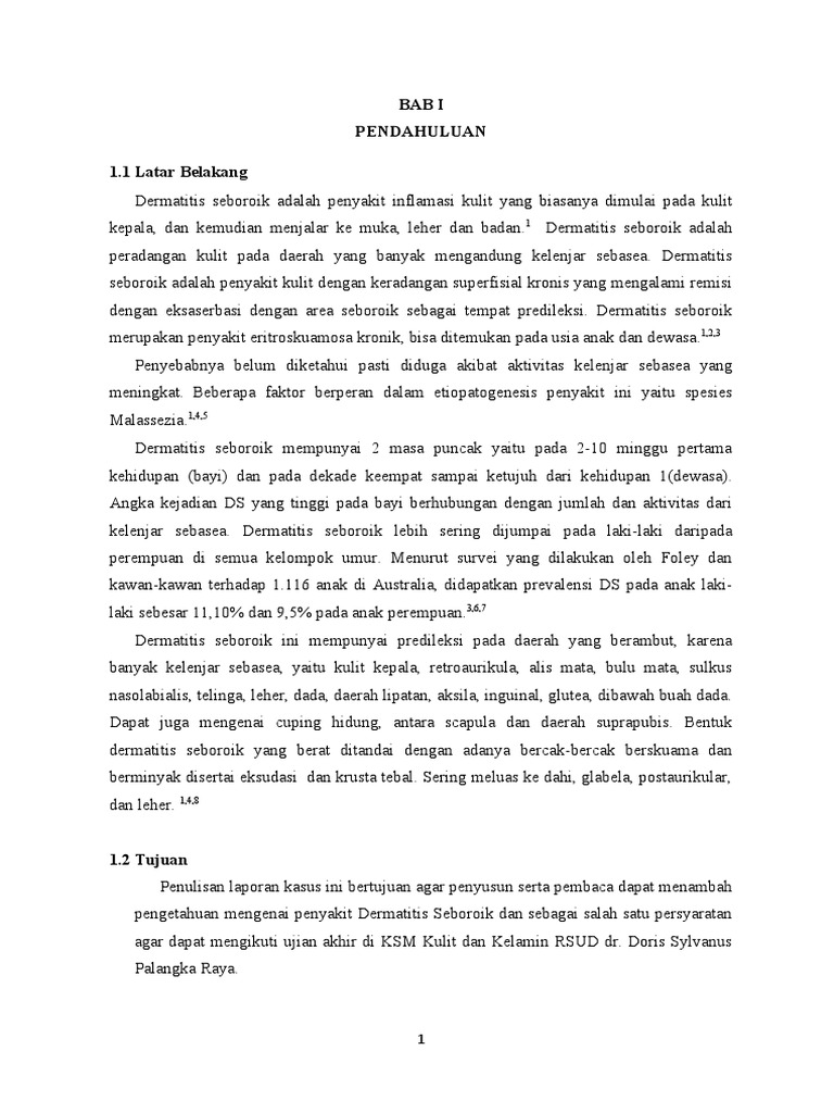 BAB II Fix Dermatitis Seboroik | PDF | Kesehatan Holistik