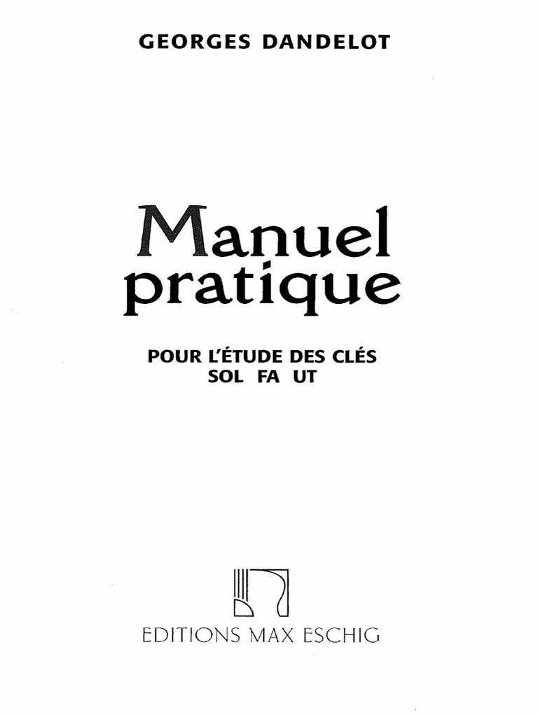Dandelot - Manuel Pratique | PDF