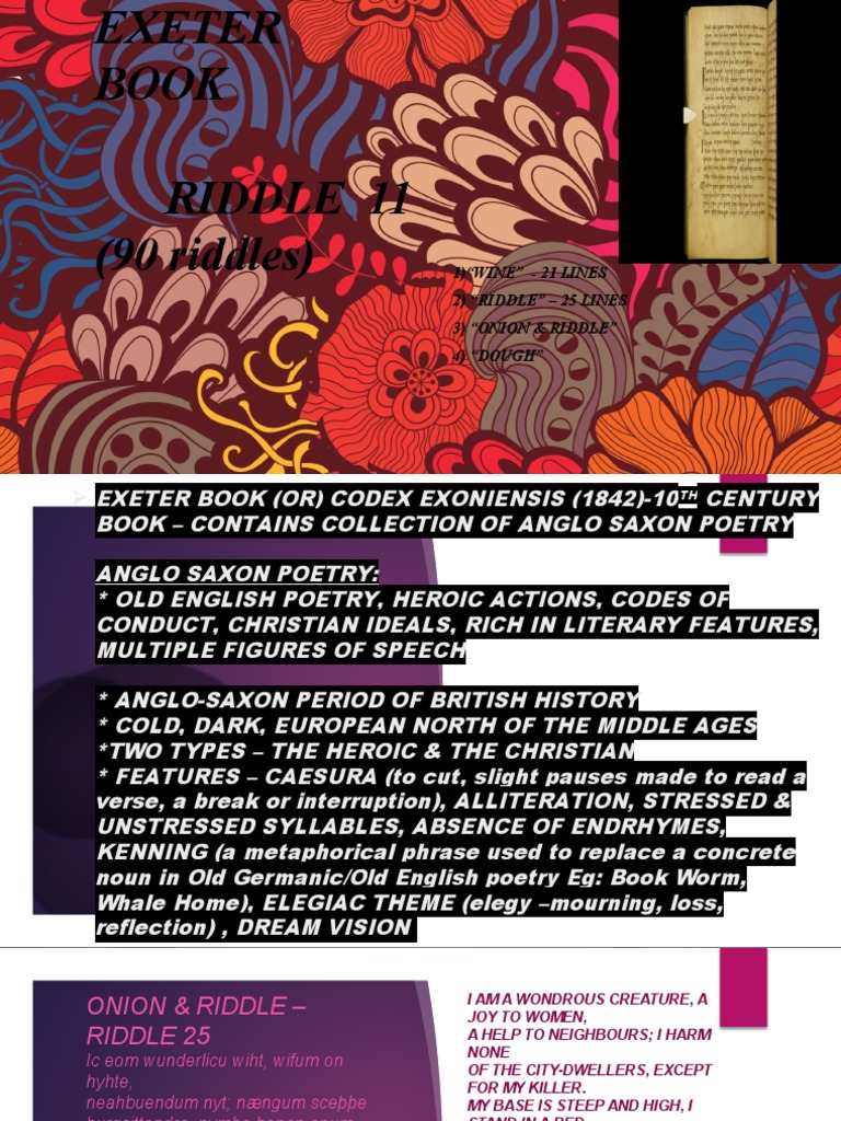 Exeter Book Riddle | PDF | Poetry