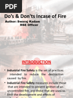 Fire Safety Toolbox Talk | PDF