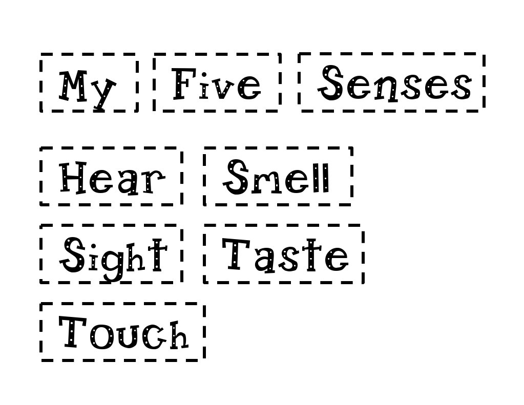 My Five Senses Labels | PDF