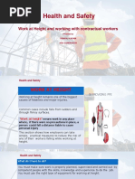Work at Height Safety Toolbox Talk | PDF | Risk | Occupational Safety ...