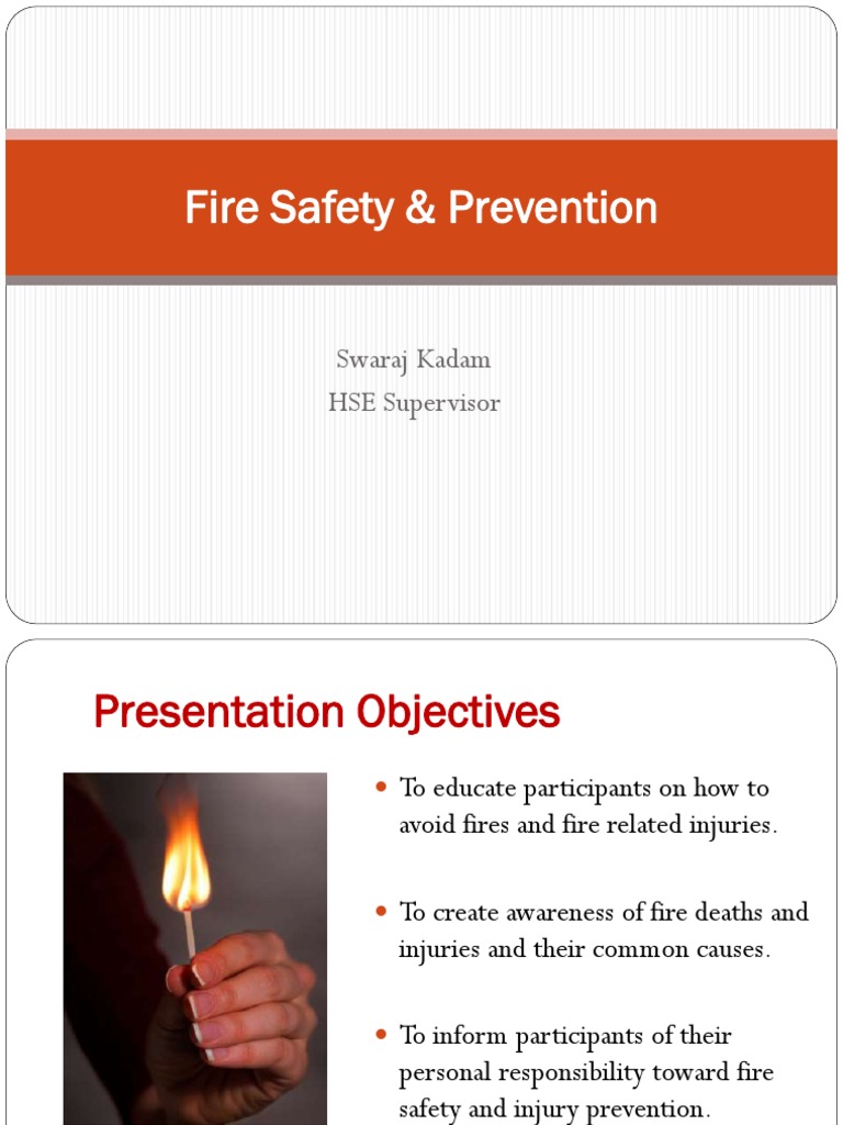 Fire Safety Presentation | PDF | Fires | Smoke