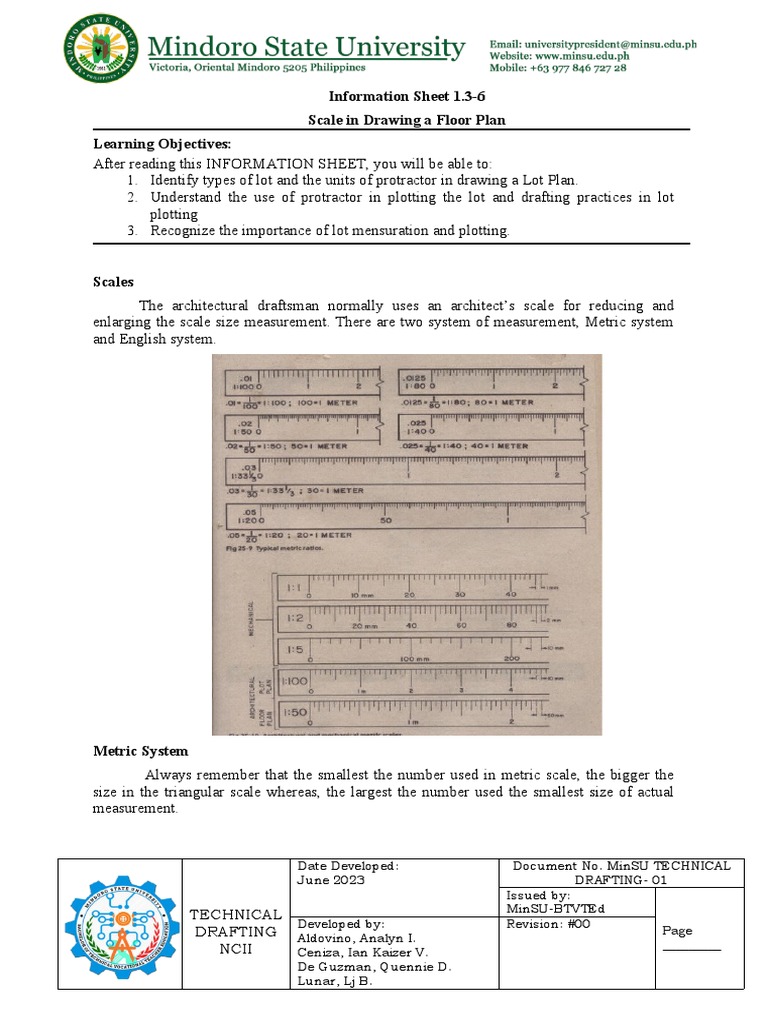 Scale in Drawing Floor Plans | PDF | Measurement | Technical Drawing