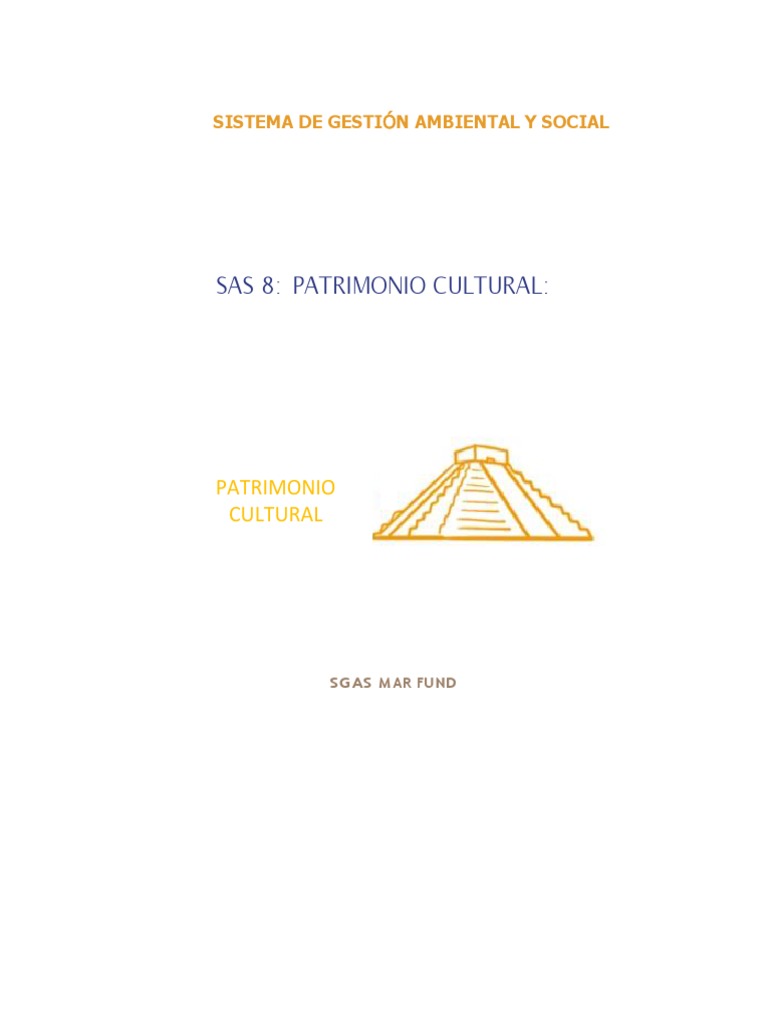 Patrimonion Cultural | PDF | Patrimonio cultural | Bienes (Ley)