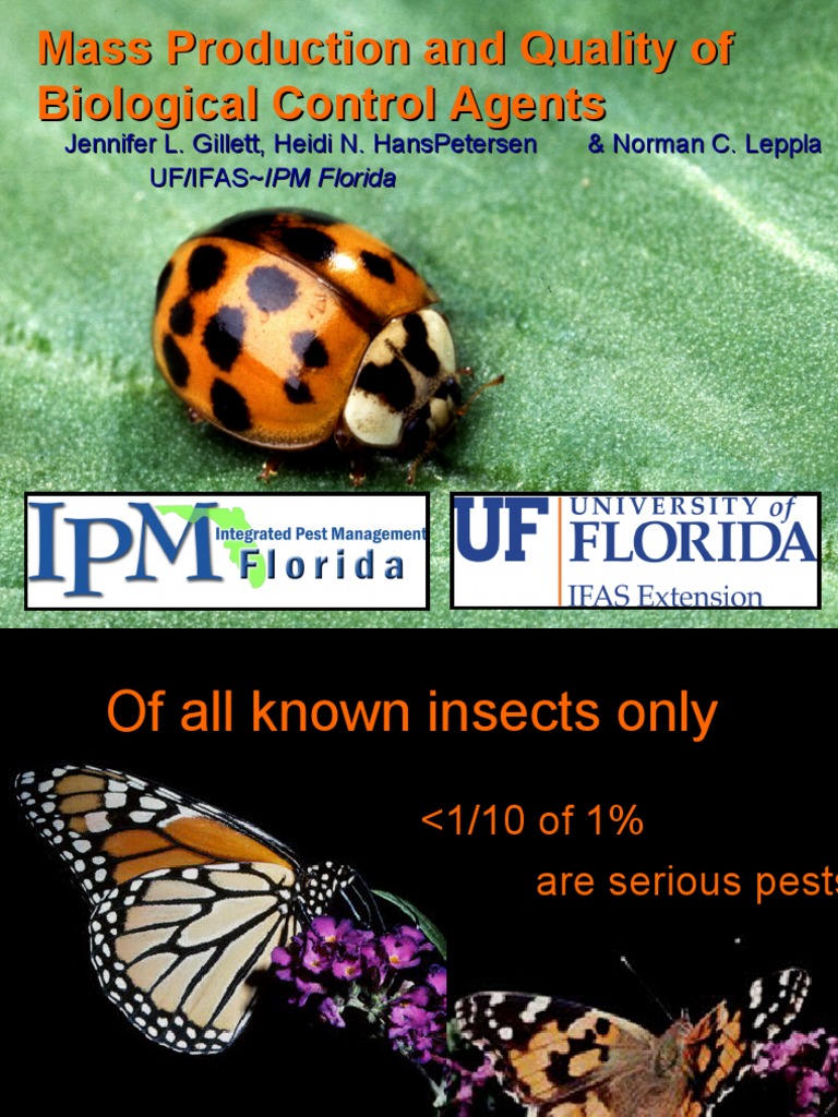 Mass Production of Biocontrol Agents | PDF | Insects | Biological Pest ...