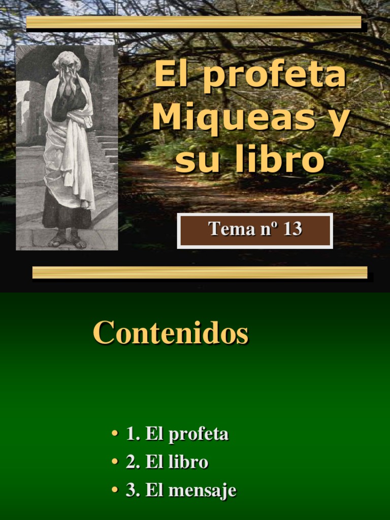Profeta Miqueas | PDF | Historia