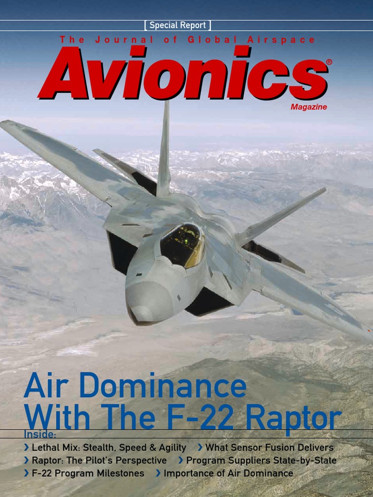 Avionics Magazine - Air Dominance With The F-22 Raptor (AVIlockheed2j ...