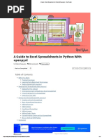 Python in Excel | PDF | Microsoft Excel | Spreadsheet