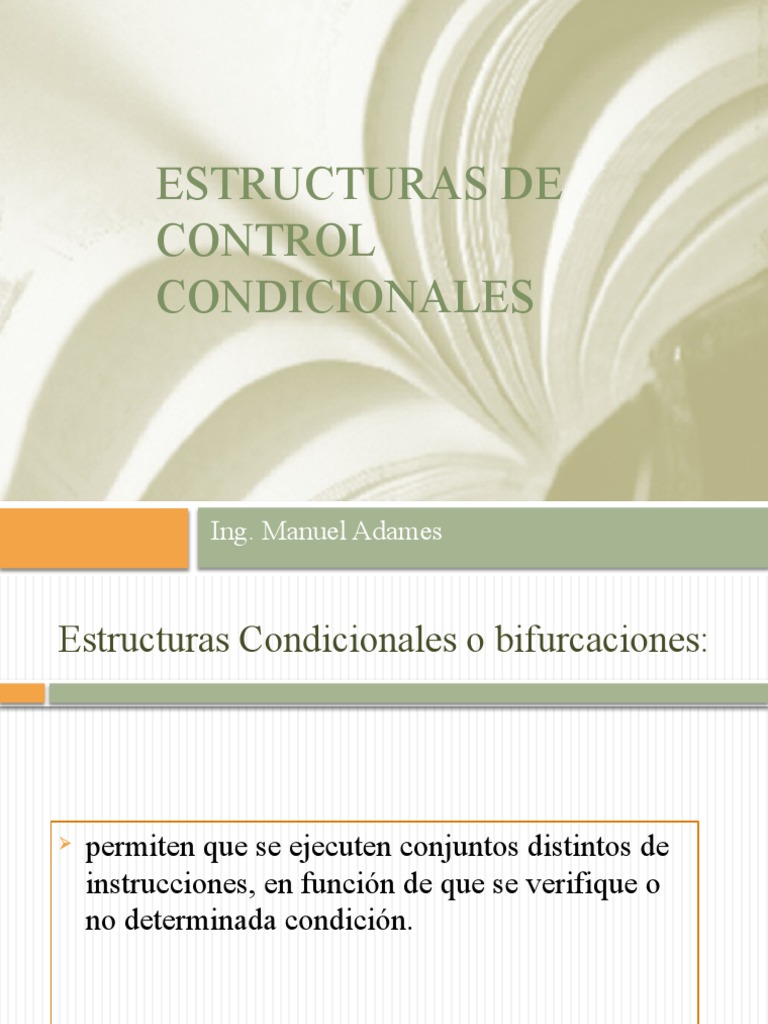 0008 Estructuras de Control Condicional y Repetitivas | PDF | Flujo de ...