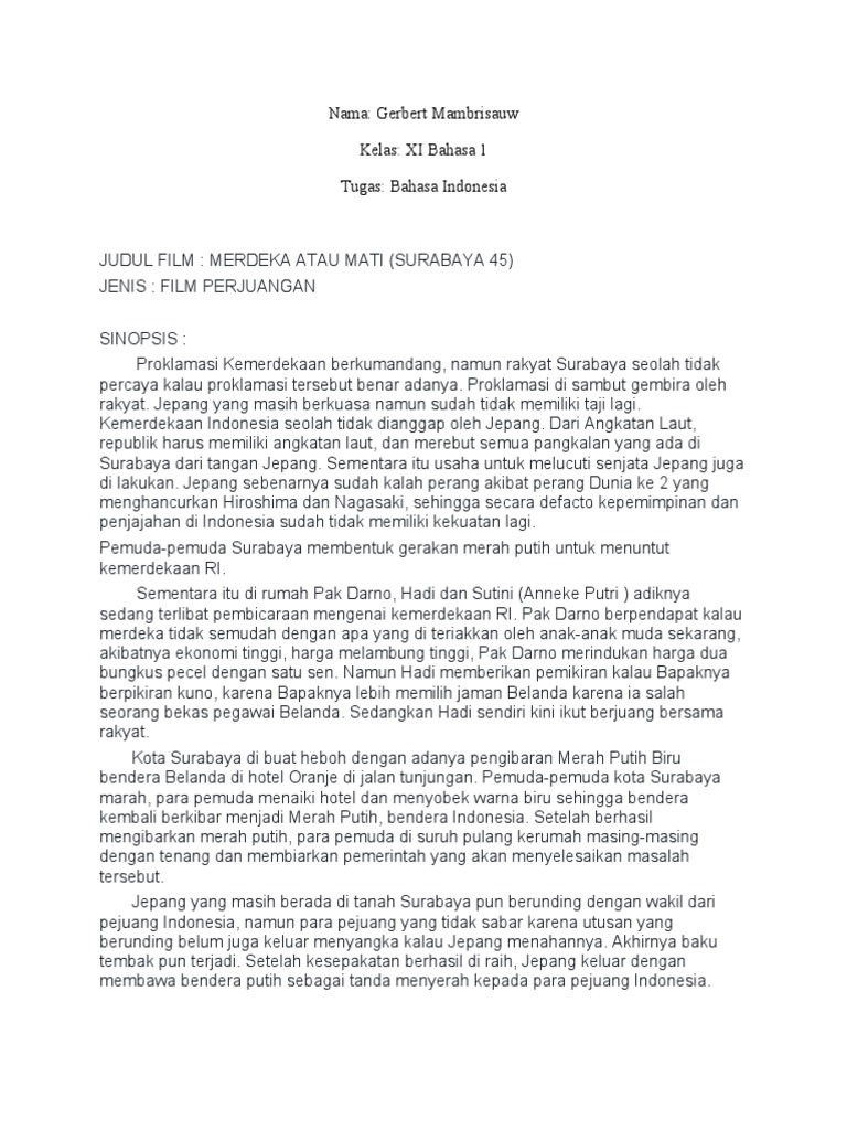 Sinopsis | PDF | Sejarah