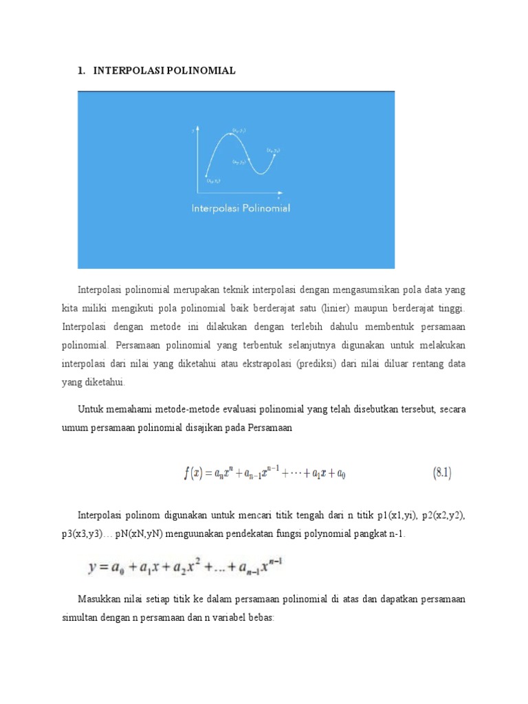 Annisa 083 Interpolasi Polinomial | PDF