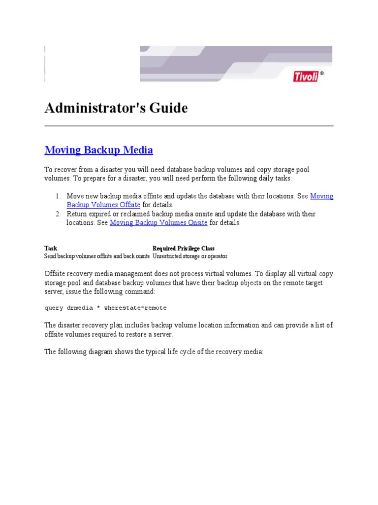 DRM 'Life Cycle | PDF | Backup | Databases