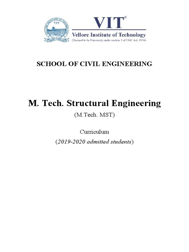 M.Tech Structural Engineering Curriculum | PDF | Differential Equations ...