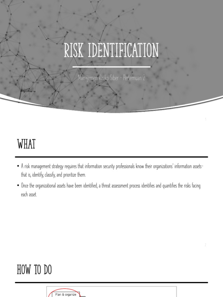 Risk Identification | PDF | Computer Network | Information Security