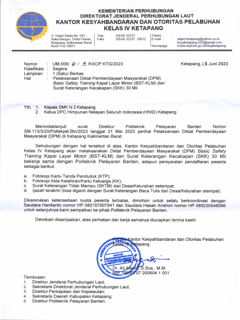 Pelaksanaan Diklat Pemberdayaan Masyarakat (DPM) .Kepala SMK N 2 ...