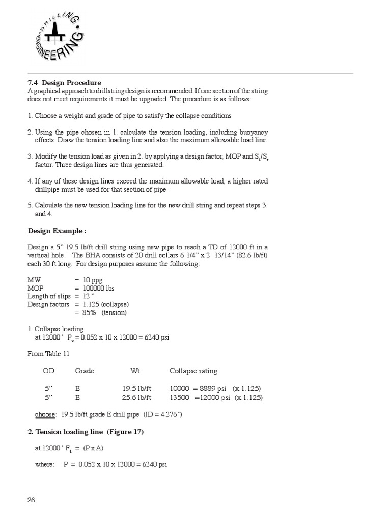 Drill String Design | PDF