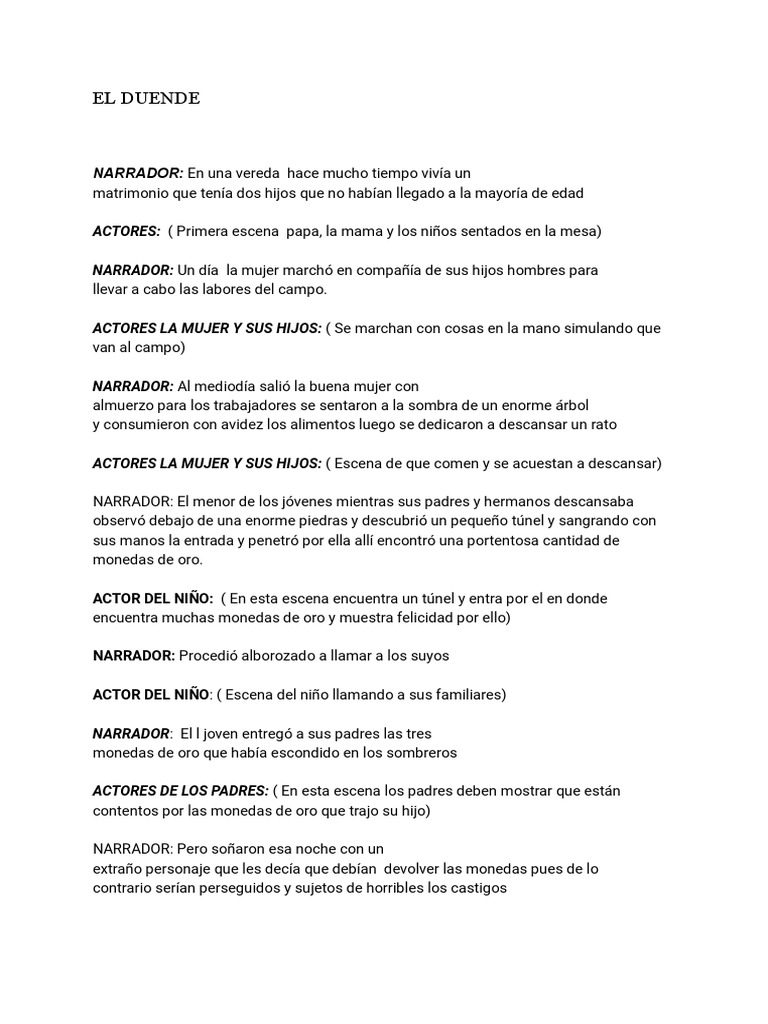 El Duende Guion | PDF