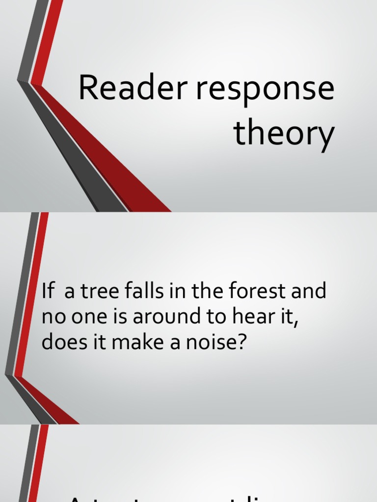14. Reader Response Theory | PDF | Cognitive Psychology | Psychology