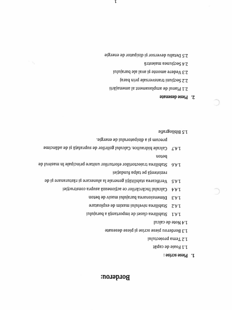 Exemplu Calcule Proiect Baraje | PDF