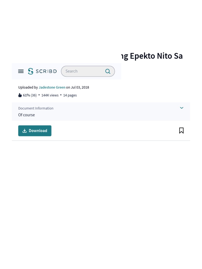 Ang Ugat NG Korapsyon at Ang Epekto Nito Sa Lipunan | PDF | PDF