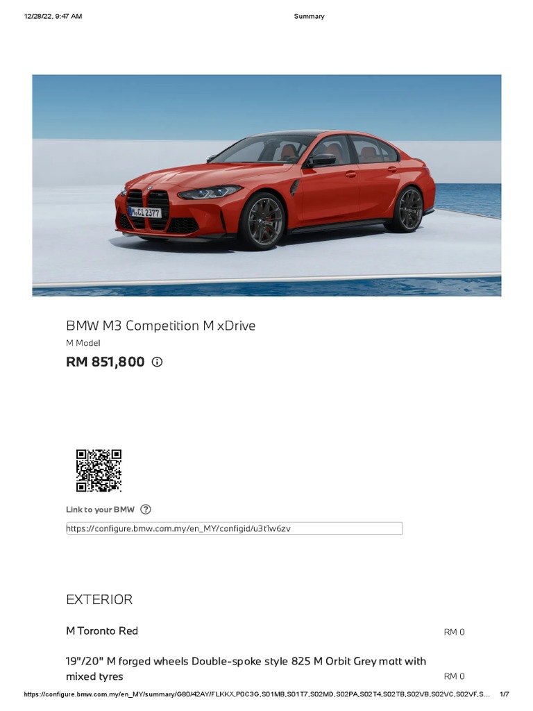 Bmw m3 Competition | PDF
