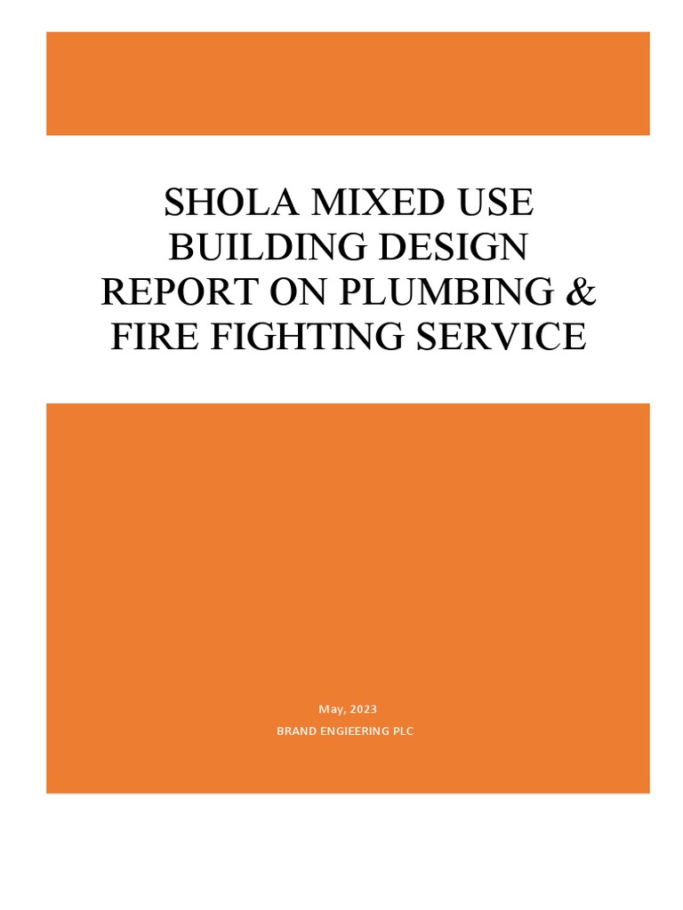Engineering Design for Shola Building | PDF | Plumbing | Water Heating
