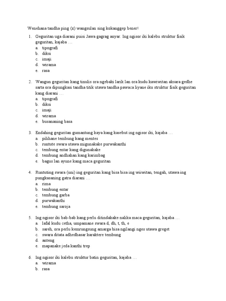 Latihan Uas Kelas XI | PDF