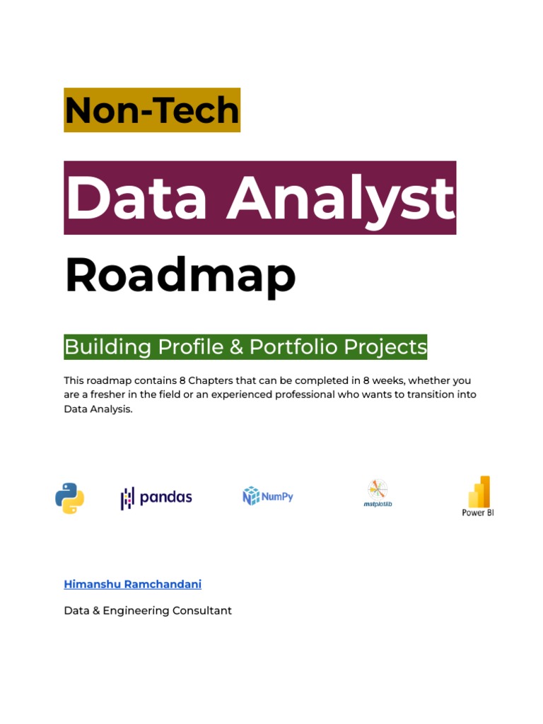 Data Analyst Roadmap New | PDF | Data Analysis | Statistics